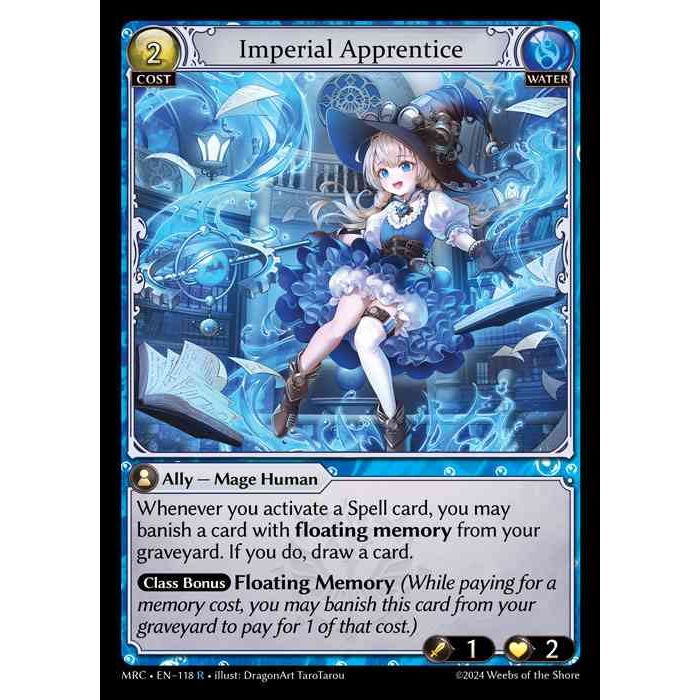 【FOIL】[Water] Imperial Apprentice [MRC118-R] Mercurial Heart First Edi – カードン