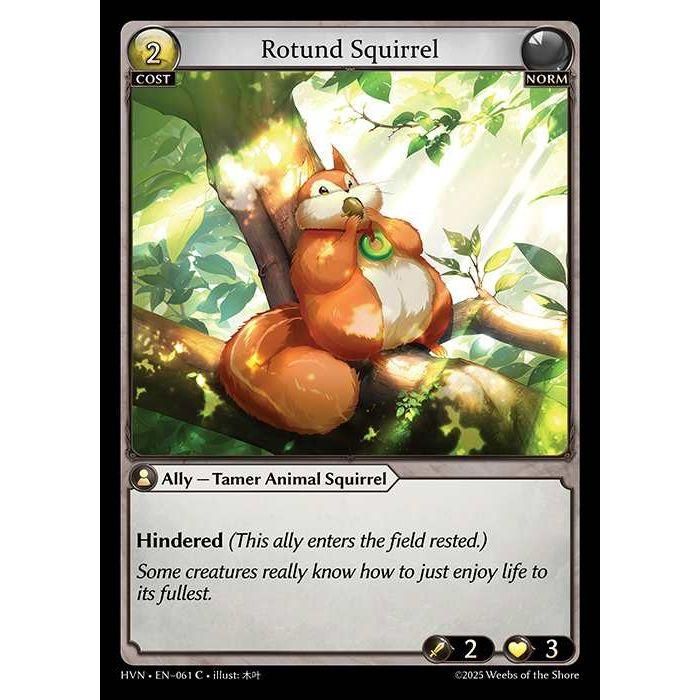 【FOIL】[Norm] Rotund Squirrel [HVN-061-C] [Grand Archive TCG] – カードン
