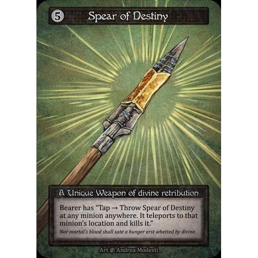 [Artifact] Spear of Destiny [beta-Unique] [Sorcery] – カードン