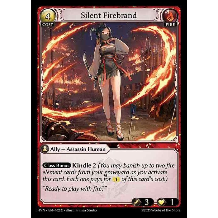 [Fire] Silent Firebrand [HVN-102-C] [Grand Archive TCG] – カードン