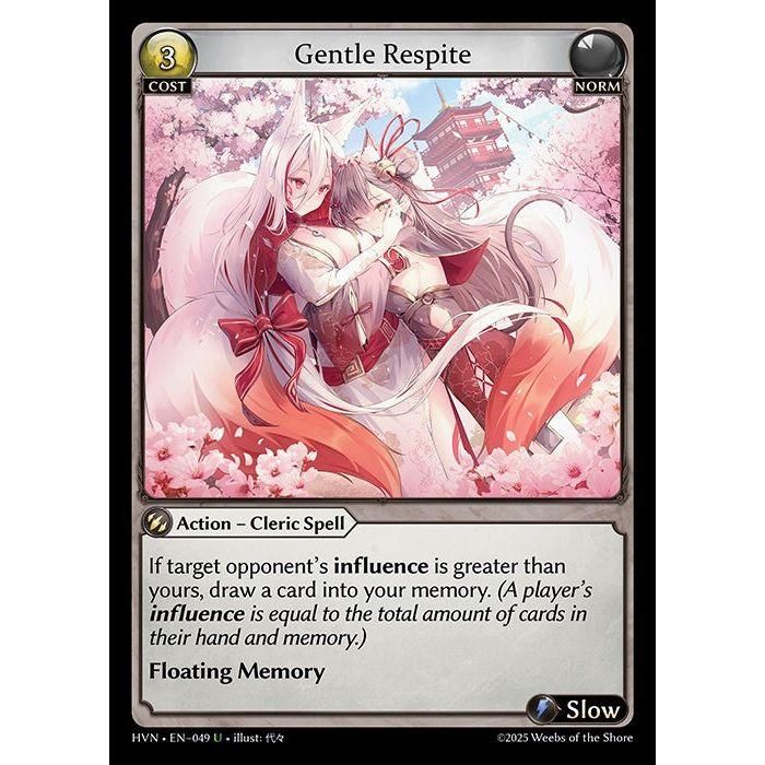 【FOIL】[Norm] Gentle Respite [HVN-049-U] [Grand Archive TCG] – カードン