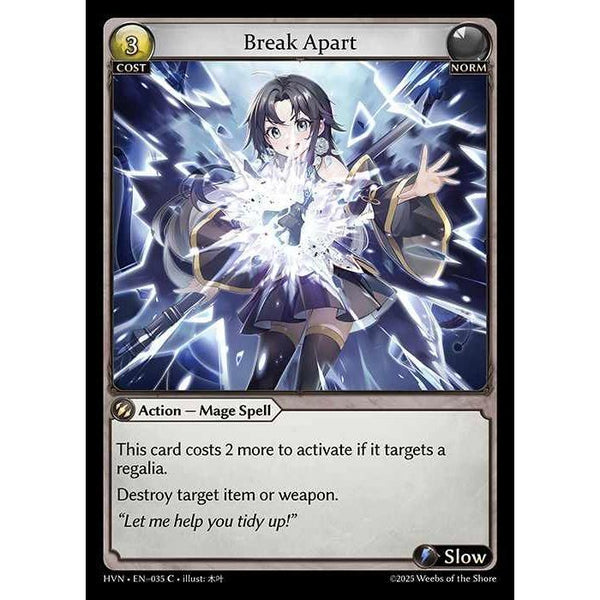 【FOIL】[Norm] Break Apart [HVN-035-C] [Grand Archive TCG] – カードン