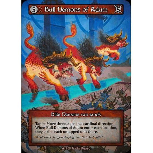 [Fire] Bull Demons of Adum [beta-Elite] [Sorcery] – カードン