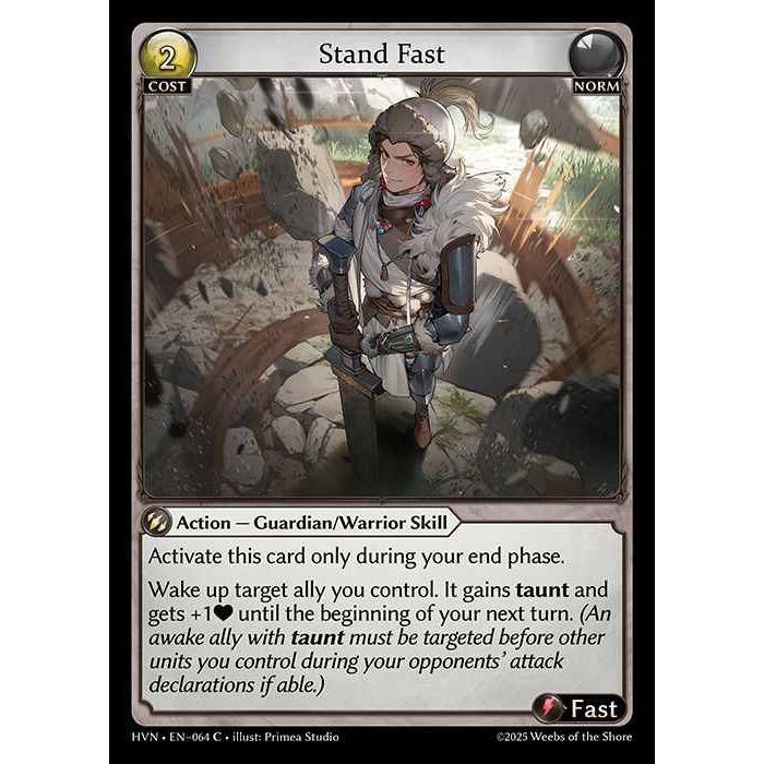 【FOIL】[Norm] Stand Fast [HVN-064-C] [Grand Archive TCG] – カードン